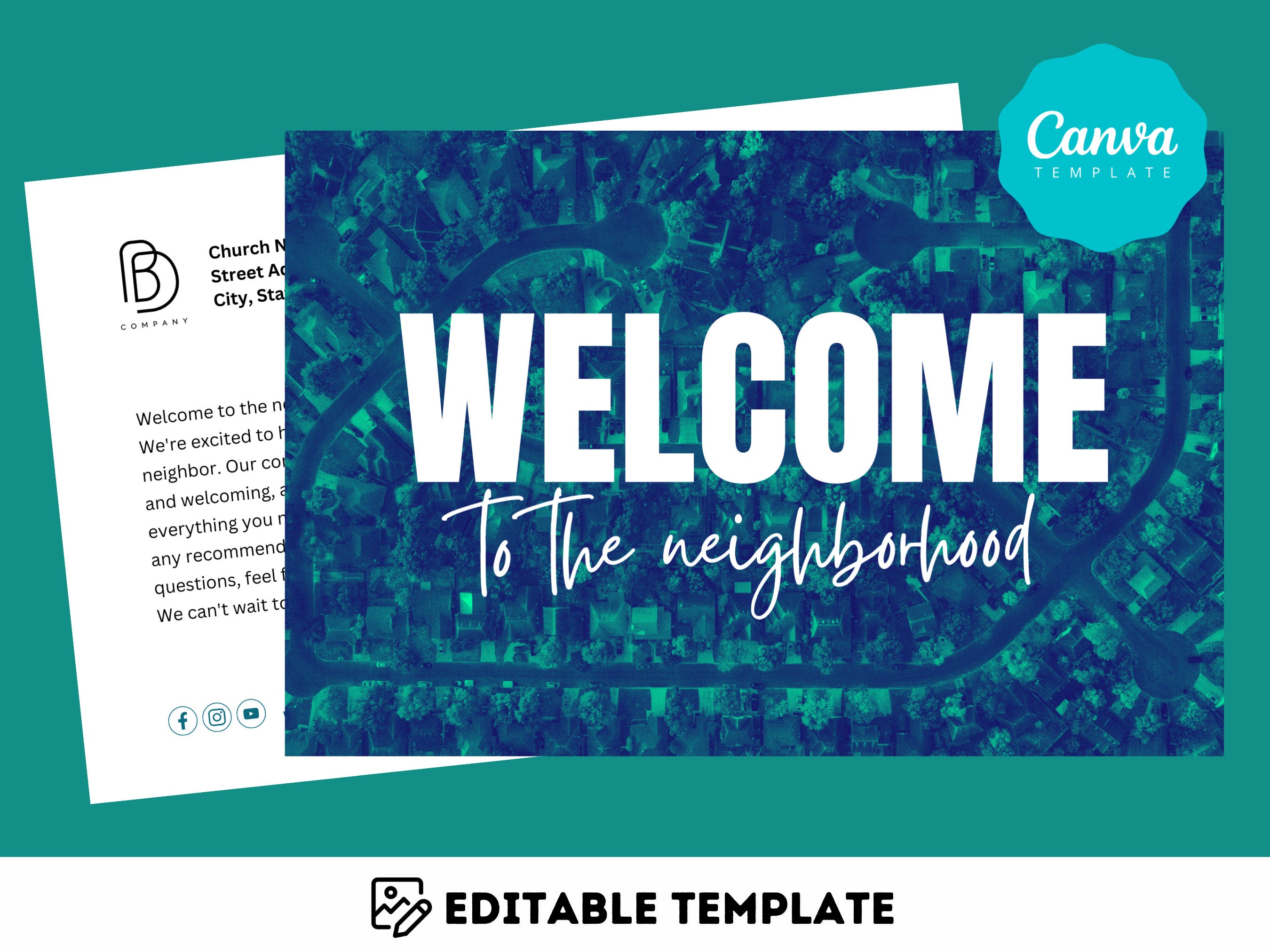 Mailer for Churches to Welcome New Movers to the Community With ...