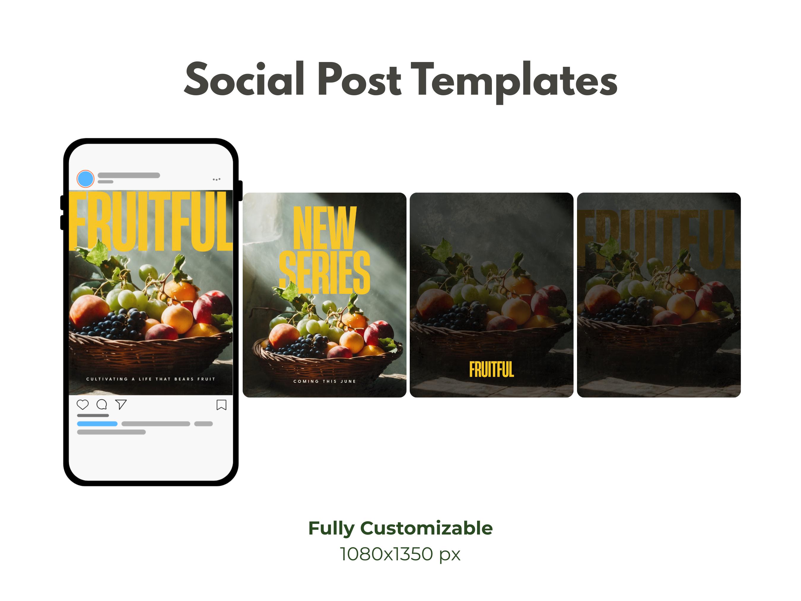 Church Flyer Template: Fruits of the Spirit Sermon Series (canva ...