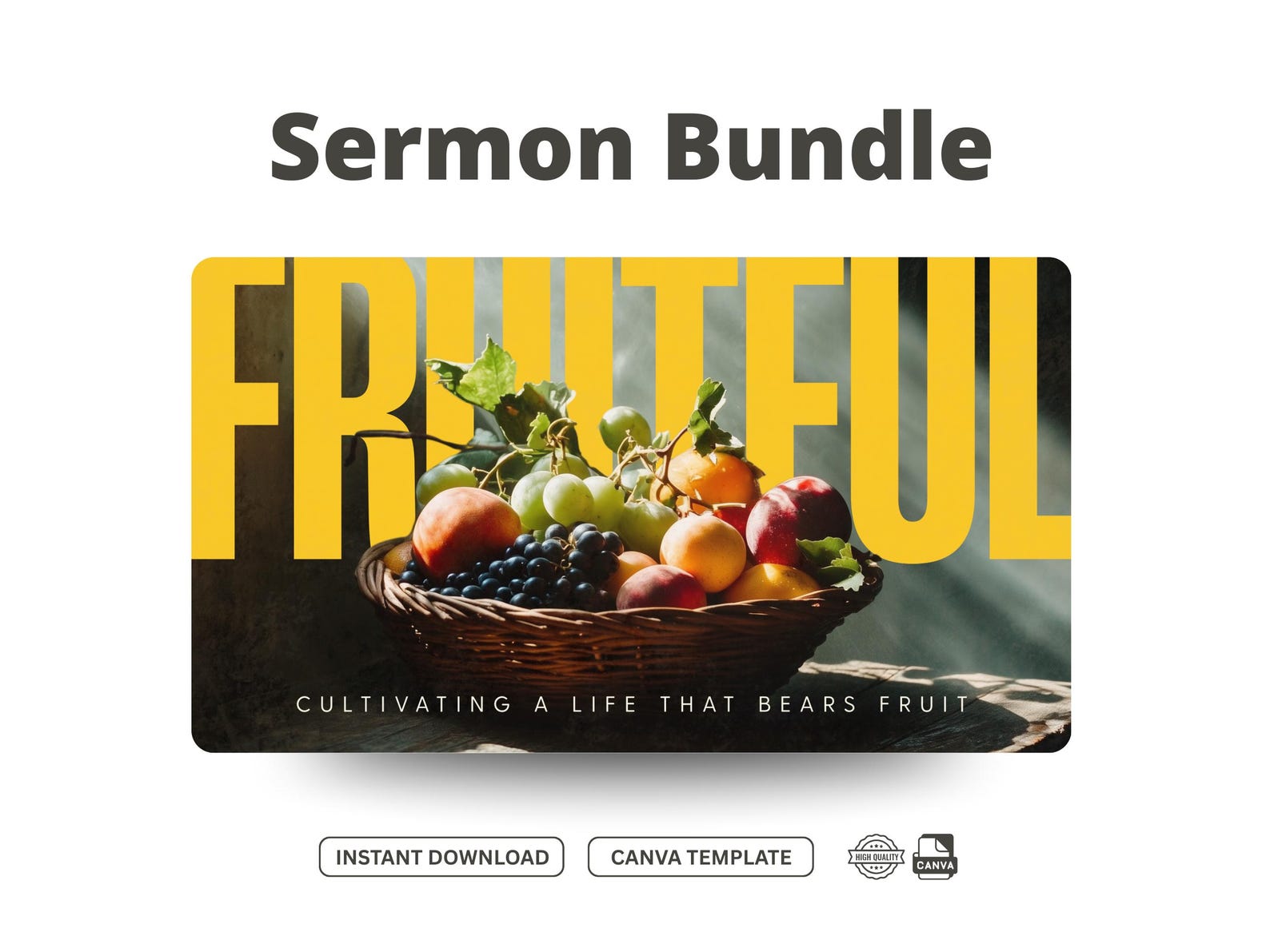 Church Flyer Template: Fruits of the Spirit Sermon Series (canva ...
