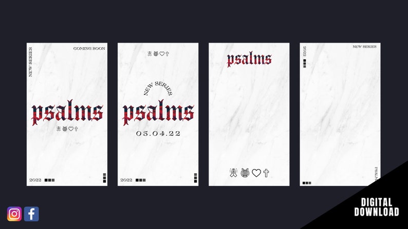 Sermon Series Package, Editable Slides and Social Graphics for Churches ...