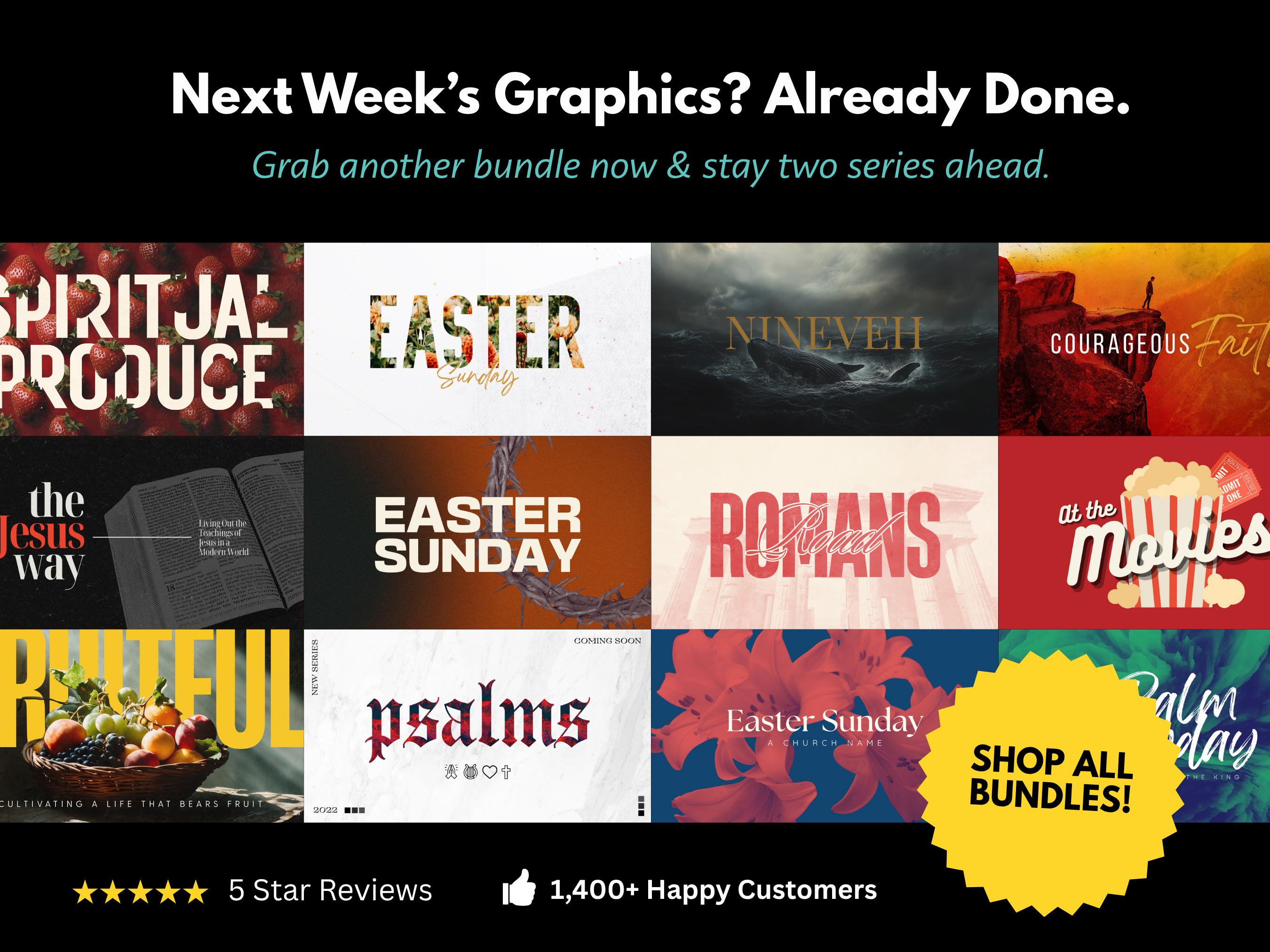 60 Church Slides Graphics Bundle | Editable Canva Templates for ...