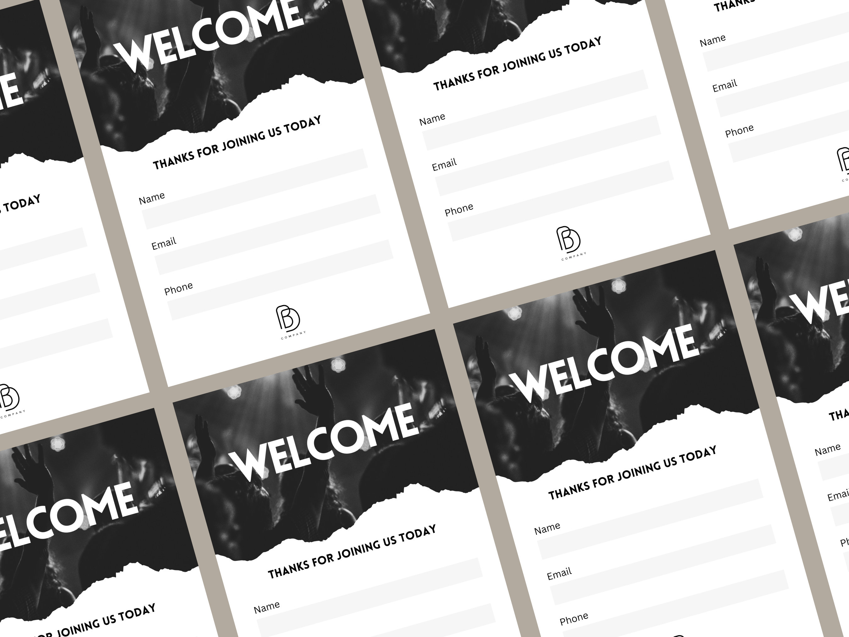 Customizable Connect Card Template for New Visitors in Your Church - Etsy