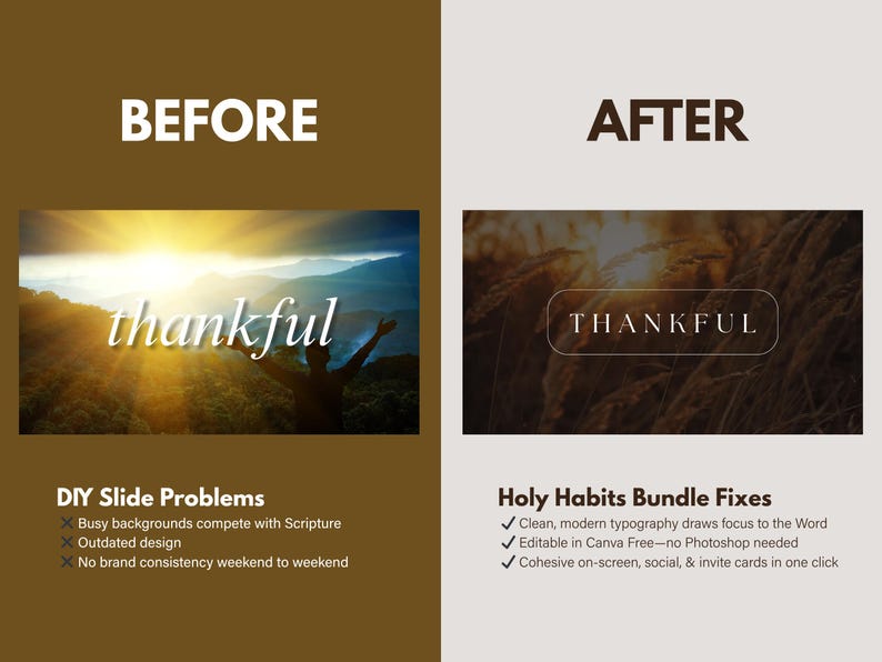 Editable Sermon Series Graphic Bundle Church Presentation Slides for ...