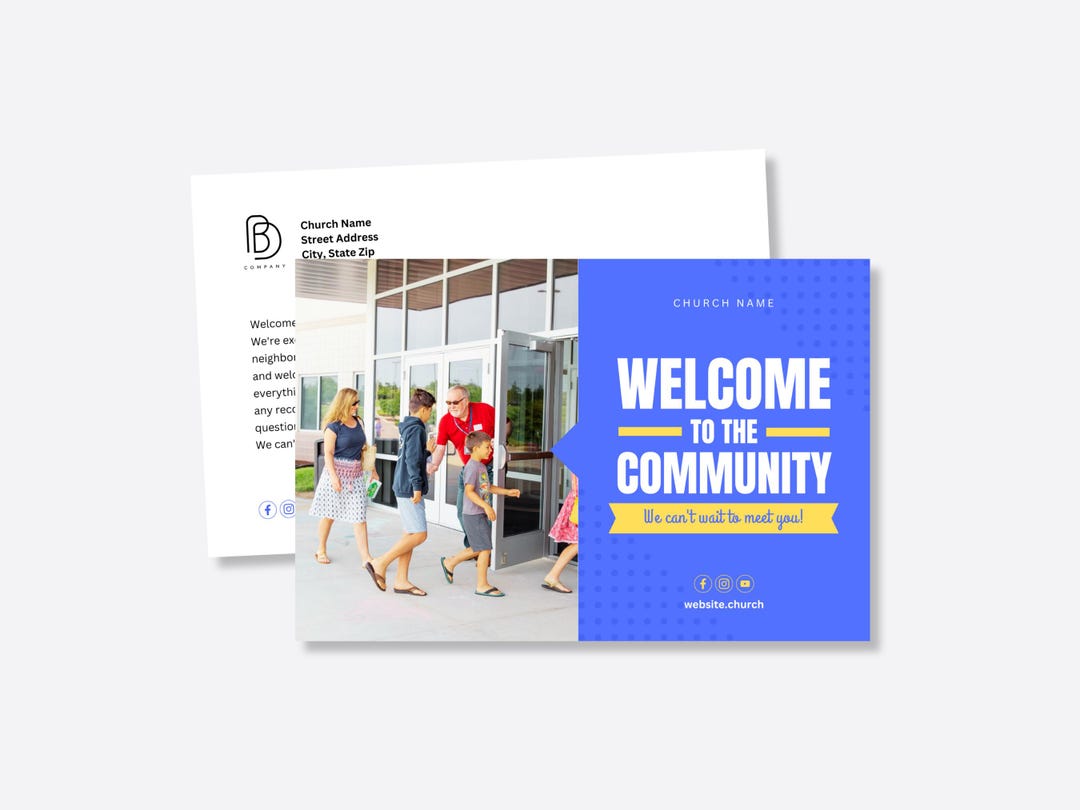 Customized Church Welcome Kit: New Mover Outreach Materials for ...
