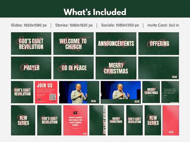 Advent Sermon Series Graphics: Church Canva Template (digital Download ...
