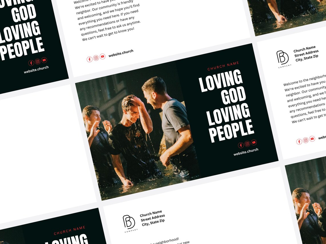 Church Welcome Mailer: New Movers Outreach (canva PDF) - Etsy