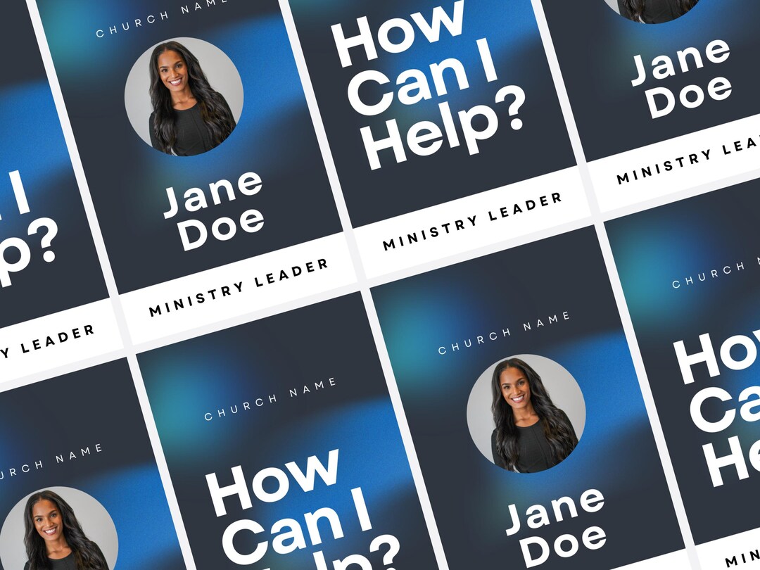 Conference Staff ID Badge Template | Canva Editable Lanyard Card ...