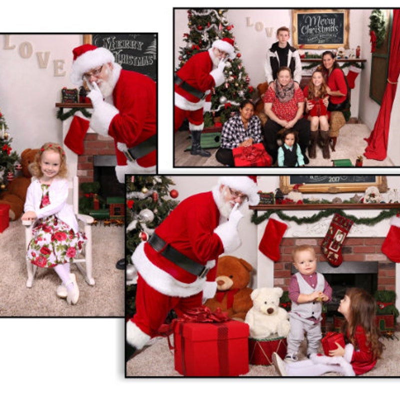 Santa Overlays - Etsy