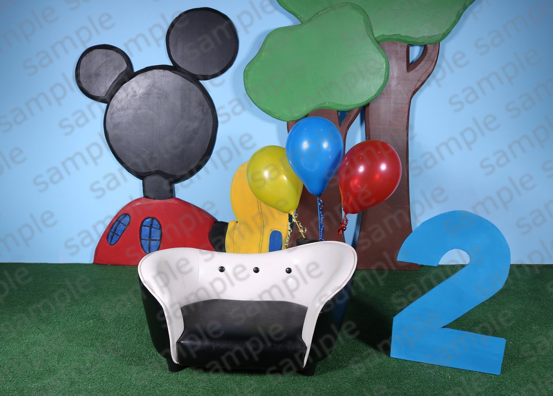 Price Drop! Mickey Mouse Club Hand Carved Digital Back Drop , 2nd ...