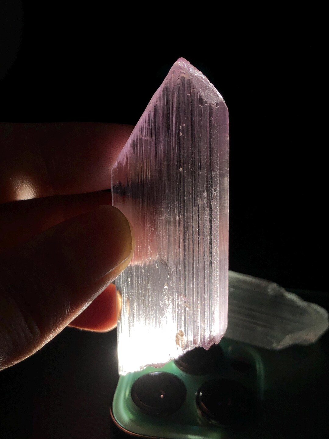 Rare Pink Kunzite Etched Double Terminated Crystal From Kunar Mine ...