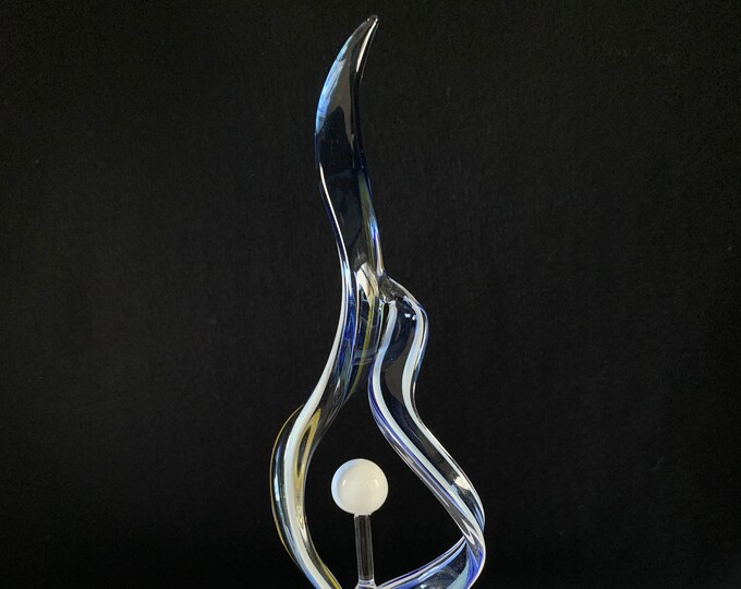Abstract Handblown Glass Sculpture - Etsy