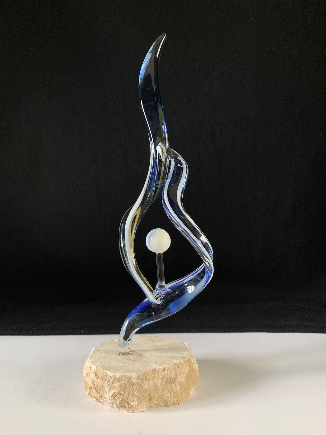 Abstract Handblown Glass Sculpture - Etsy