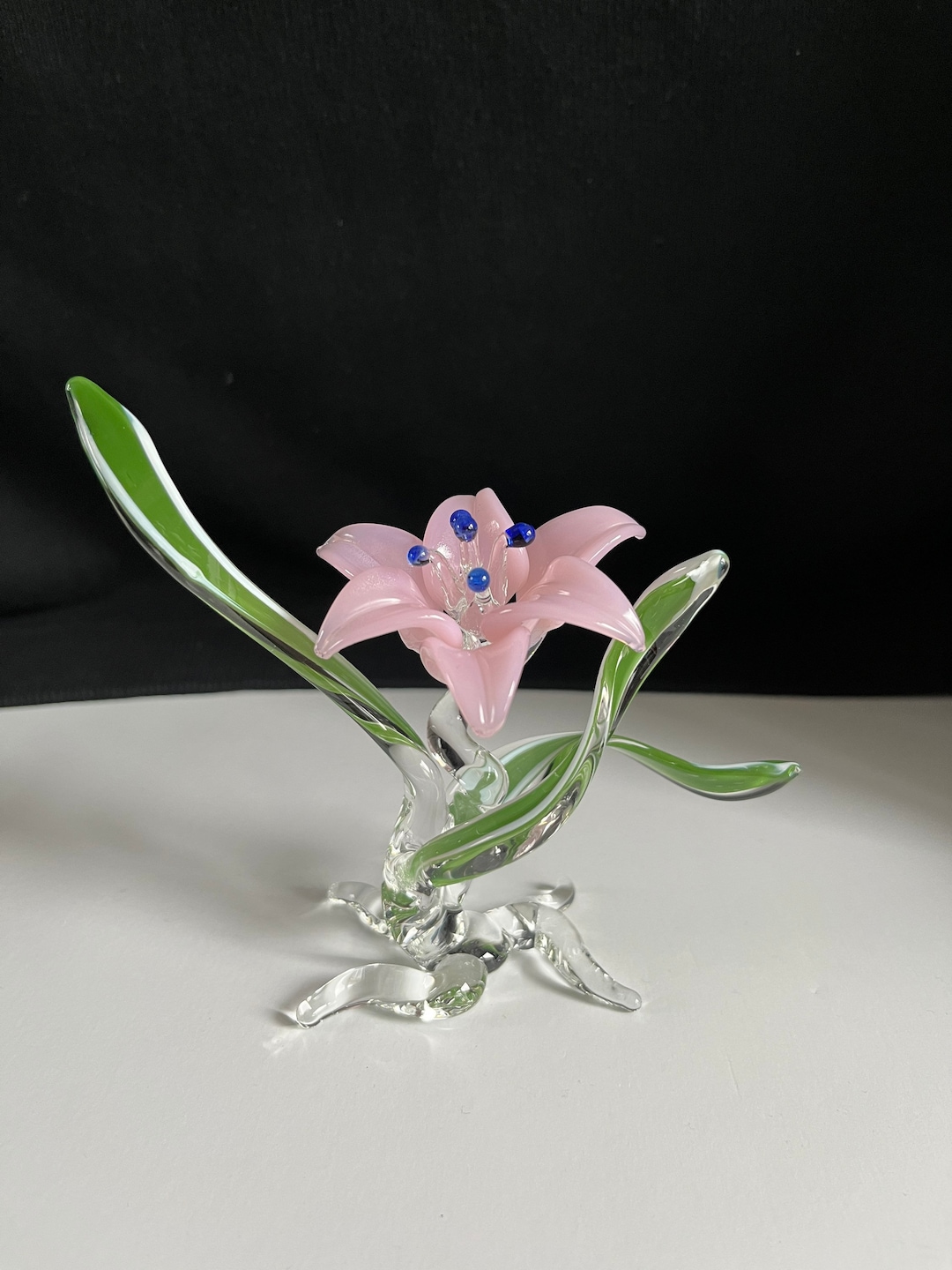 Lily Handblown Glass Sculpture - Etsy