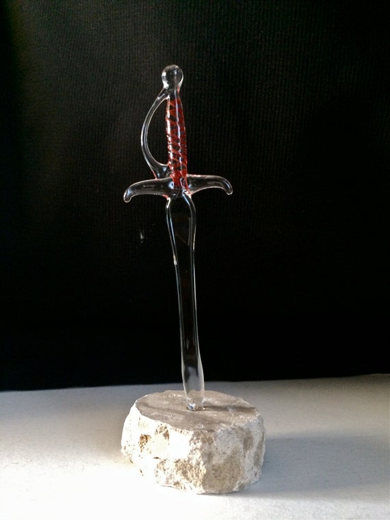 Sword Handblown Glass Sculpture - Etsy