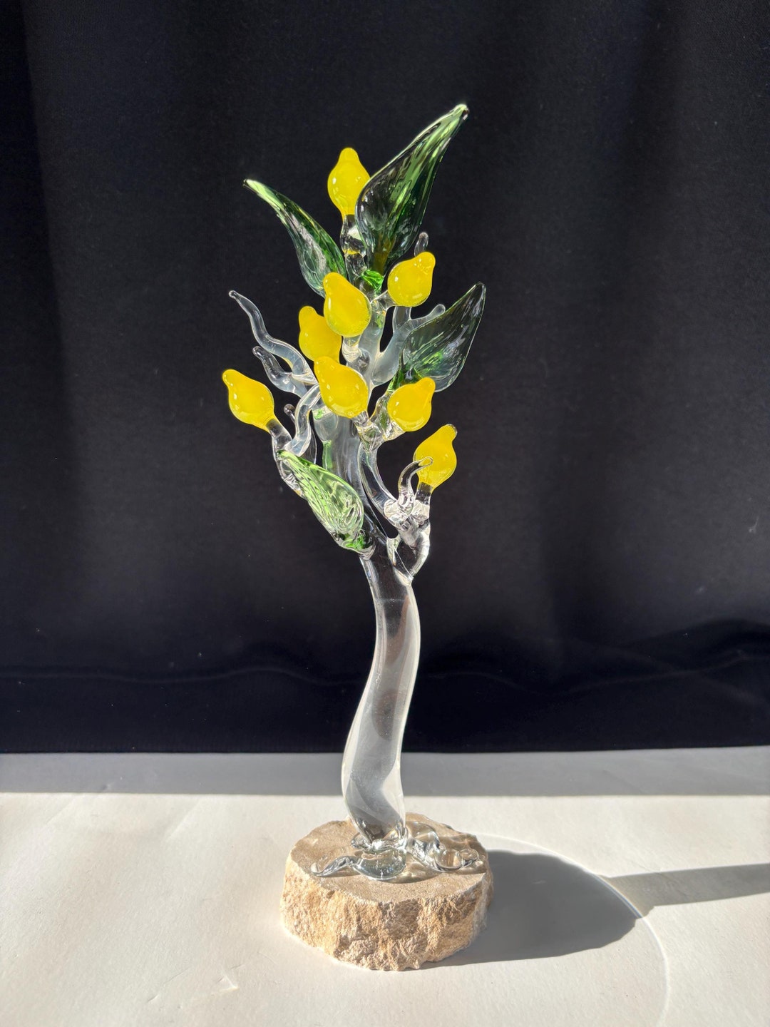 Lemon Tree Handblown Glass Sculpture - Etsy