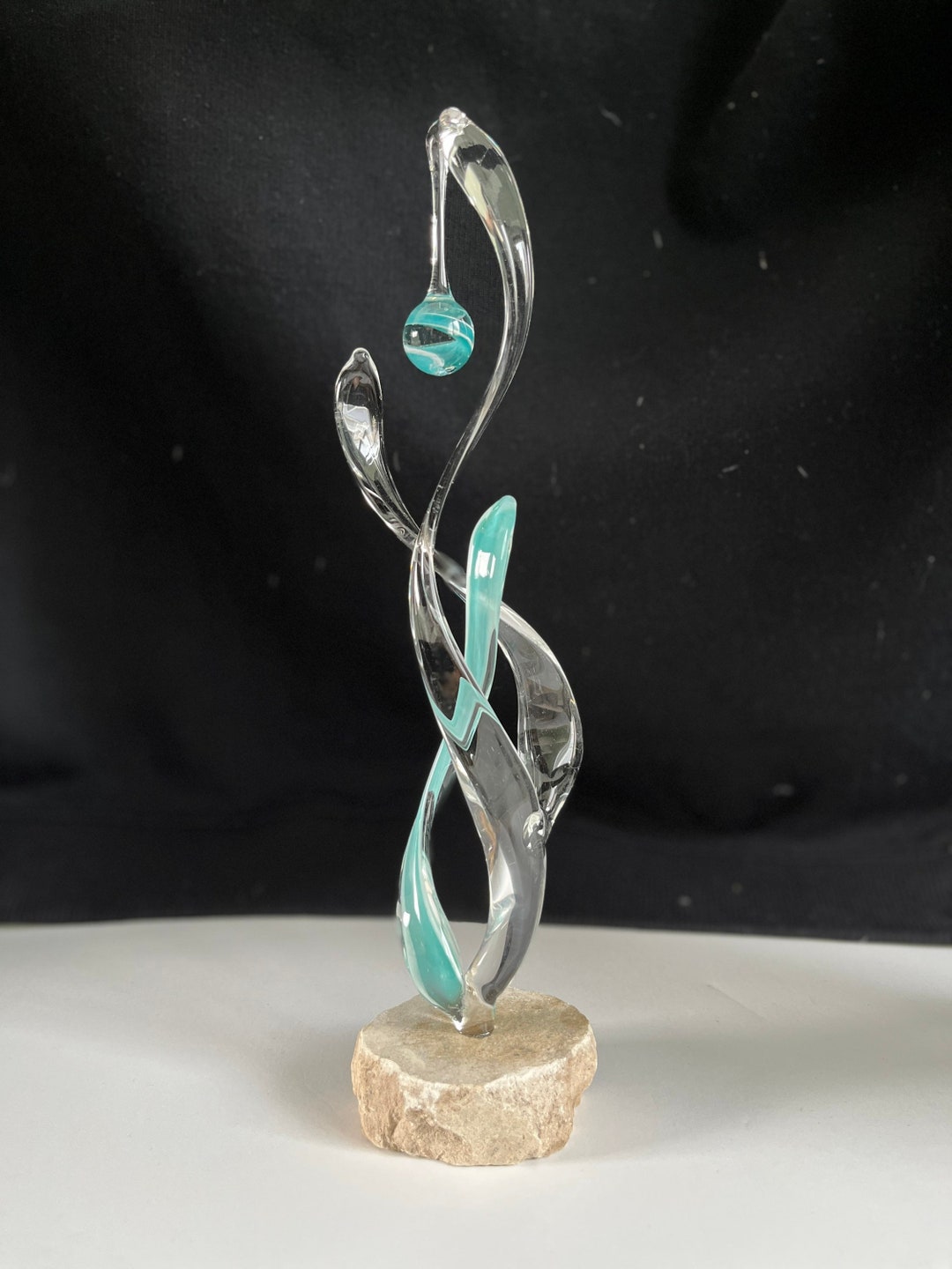 Abstract Handblown Glass Sculpture - Etsy