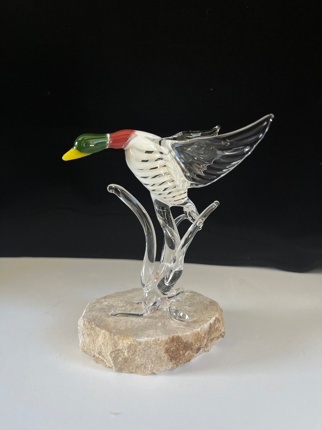 Mallard Duck Handblown Glass Sculpture - Etsy