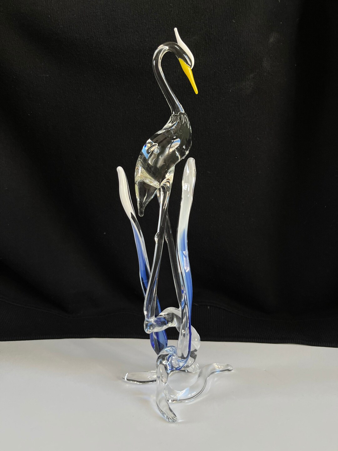 Heron Handblown Glass Sculpture - Etsy