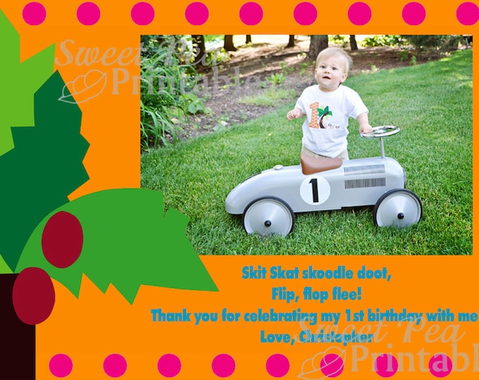 Customized Printable Chicka Chicka Boom Boom Inspired - Thank You Card ...