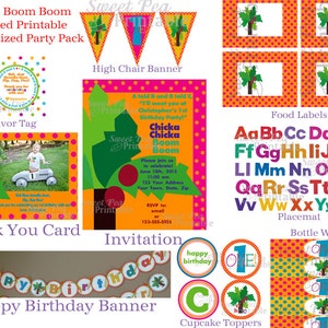 Customized Printable Chicka Chicka Boom Boom Inspired Party Package ...
