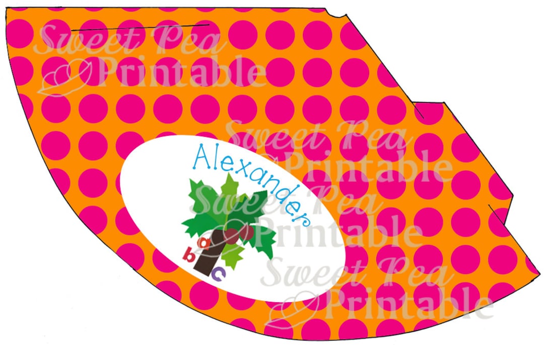 Customized Printable Chicka Chicka Boom Boom Inspired - Orange/blue ...