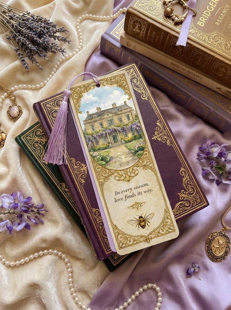 Regency Manor Bookmark, Bookish Art, Handmade - Etsy Canada