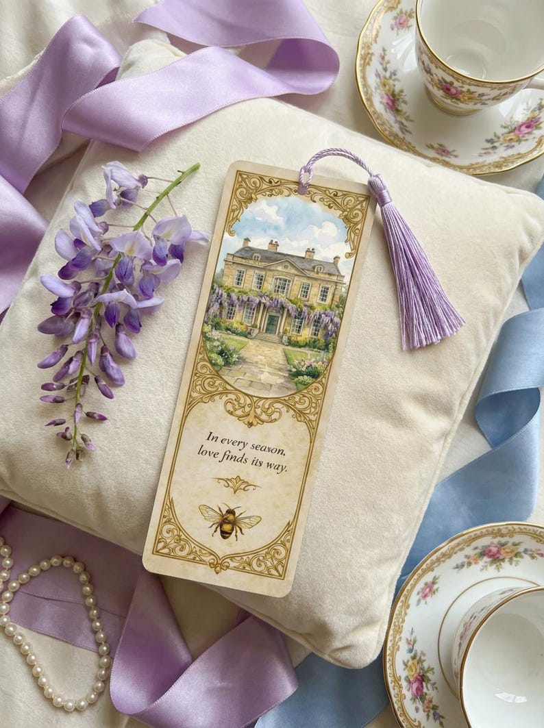 Regency Manor Bookmark, Bookish Art, Handmade - Etsy Canada