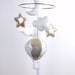Baby Mobile, White Gold Baby Mobile, Baby Crib Mobile, Stars Baby ...
