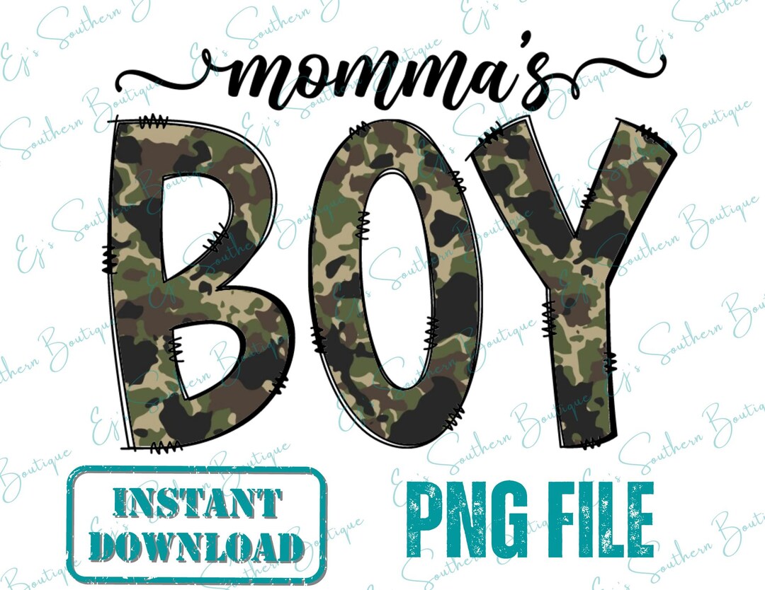 Mommas Boy Png, Camo Mommas Boy, Mommas Boy Png, Instant Downlaod, Camo ...