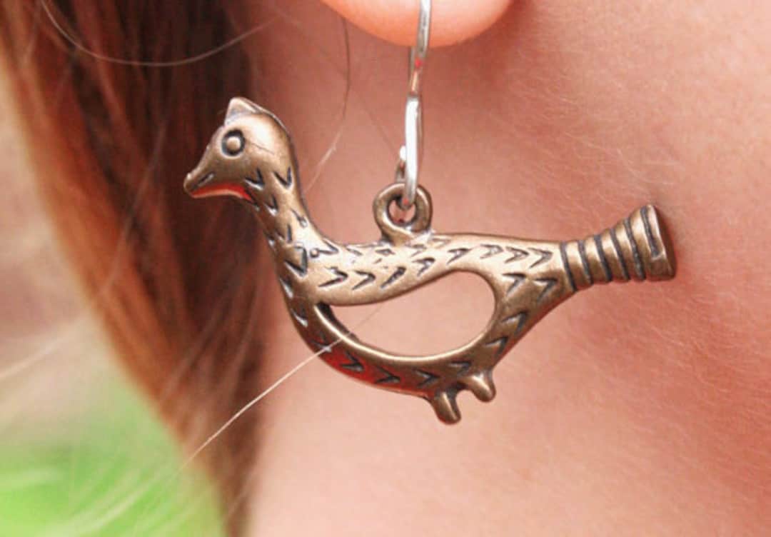 Medieval Earrings Viking SCA Bronze Earrings- Elven Earrings- Medieval ...