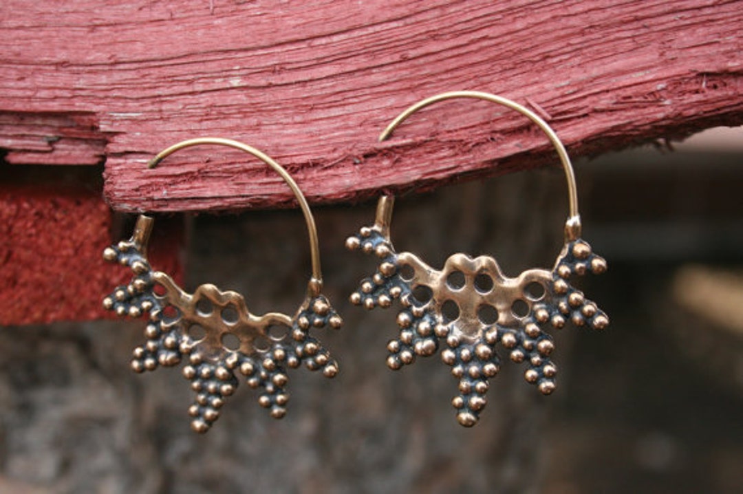Medieval Earrings Viking SCA Bronze Earrings- Elven Earrings- Medieval ...