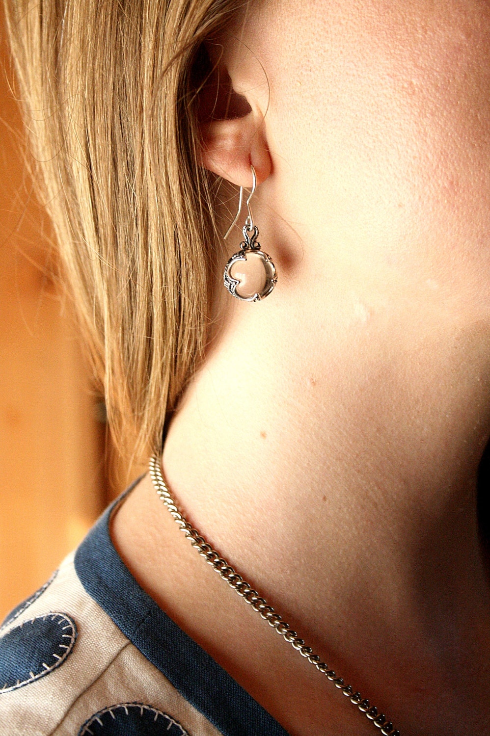 Silver Viking Earrings With Crystal Wedding Earrings Game of Thrones ...