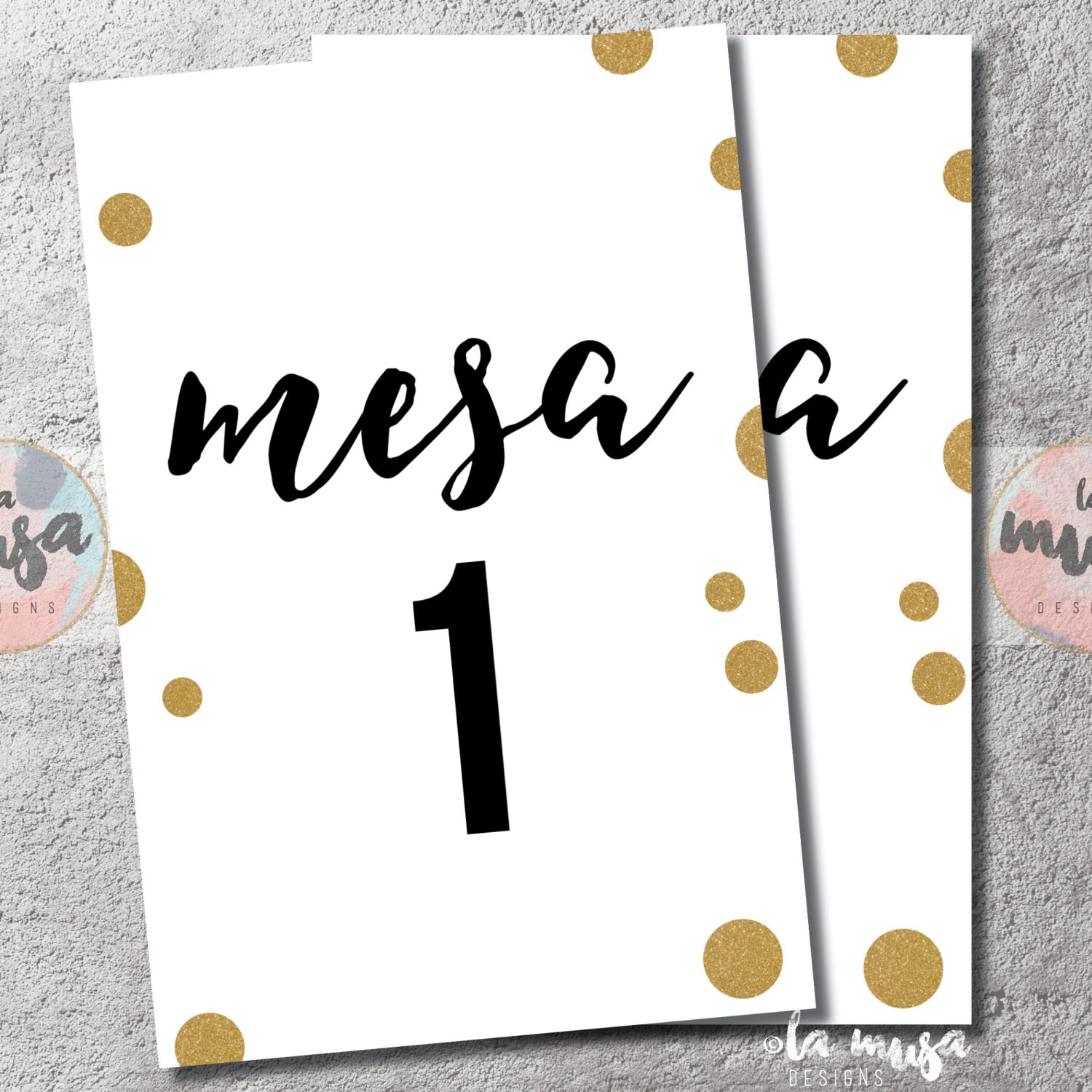 NUMEROS DE MESA 1-50 Descarga Instantanea Imprimible | Etsy