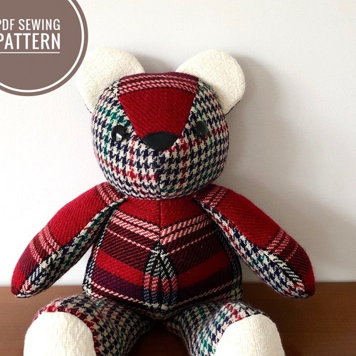Stuffed Polar Bear PDF Sewing Pattern - Etsy
