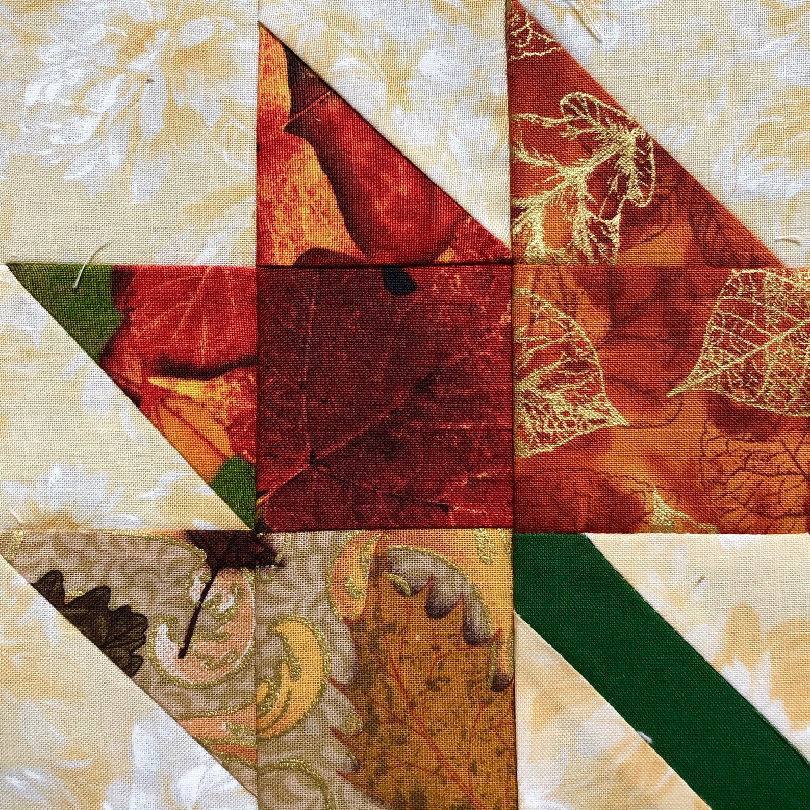 Autumn Leaf Quilting Block Maple Leaf Block Sewing Patterns | Etsy