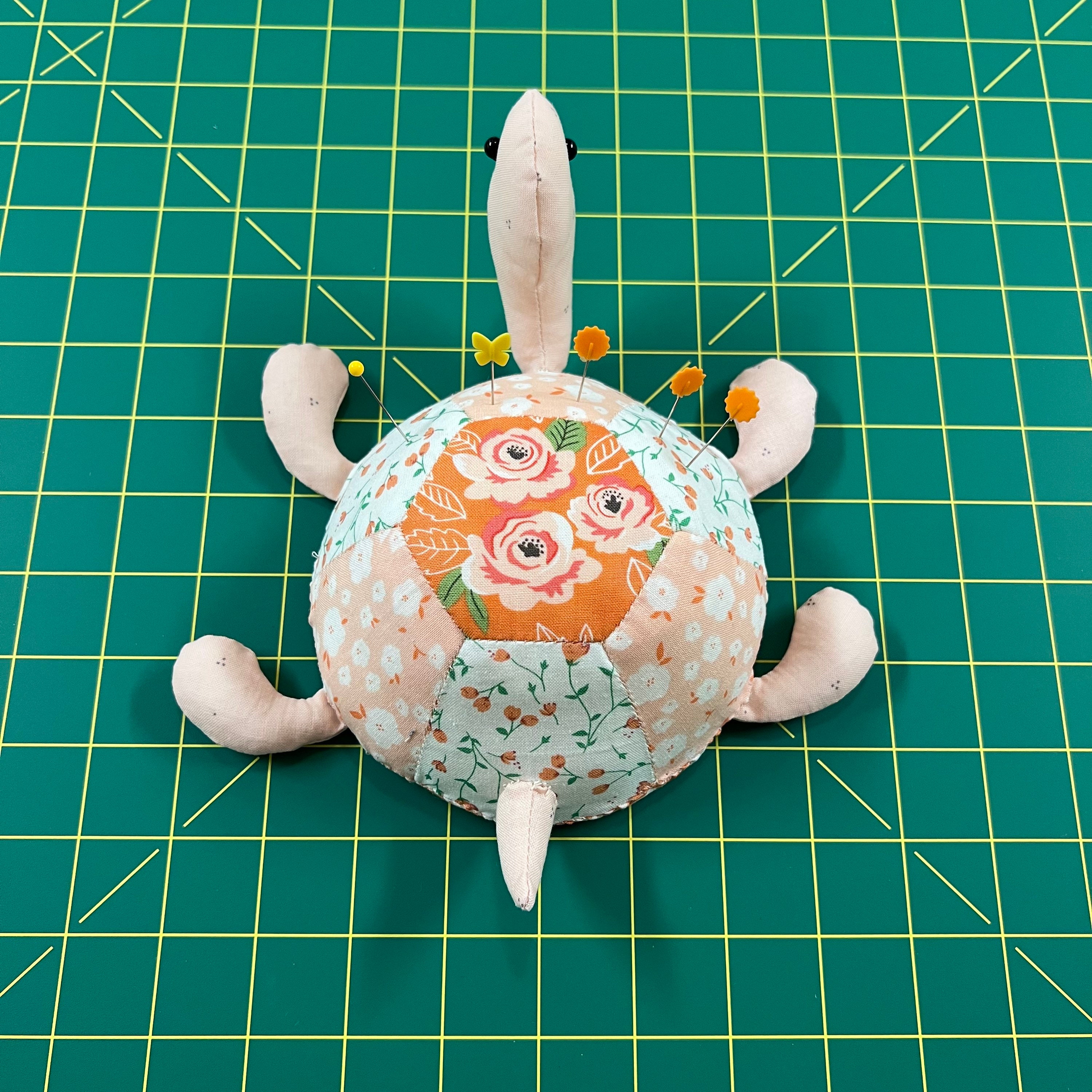 Turtle Patchwork Pincushion Sewing Pattern Stuffed Animal - Etsy