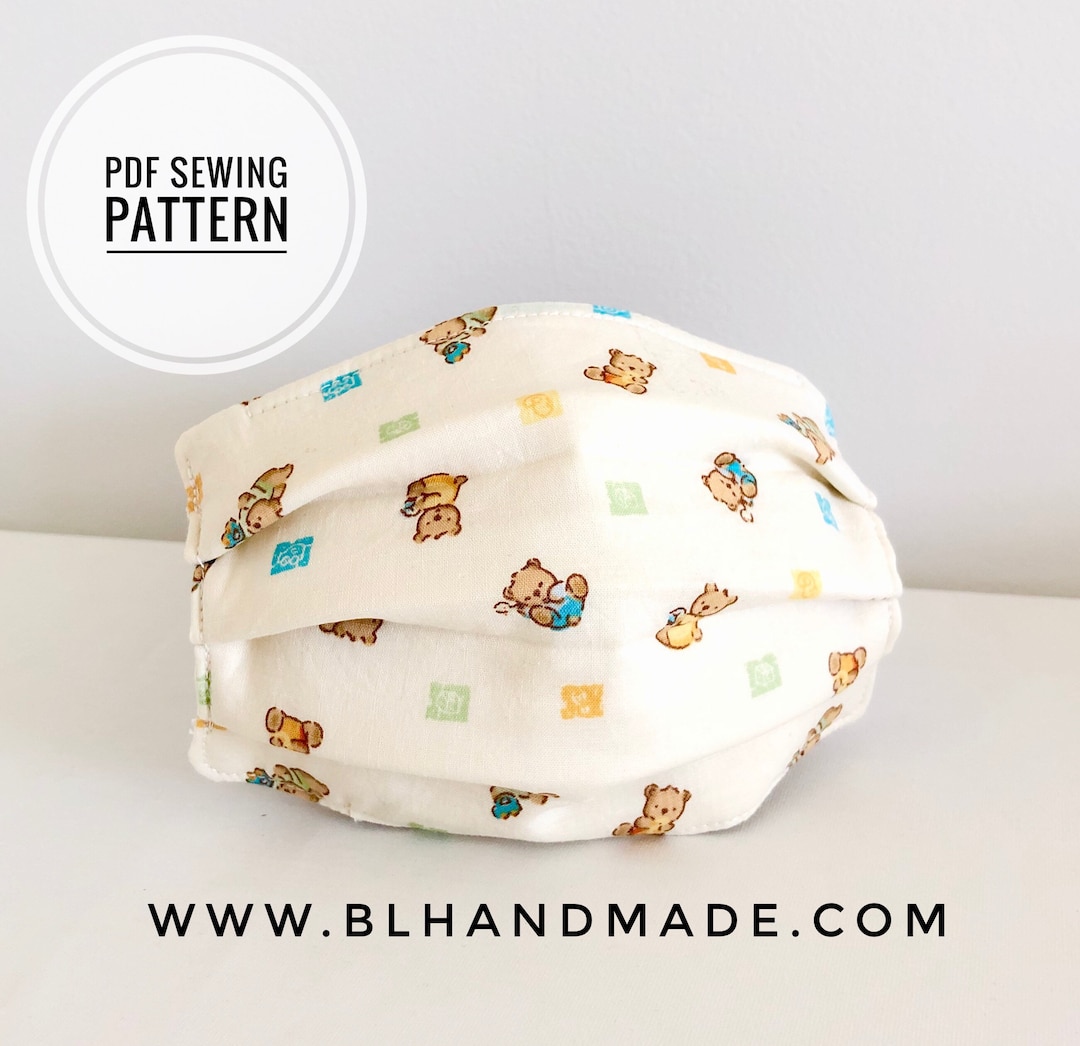 Rectangle Face Mask Sewing Pattern Facemask PDF Sewing Pattern Instant ...