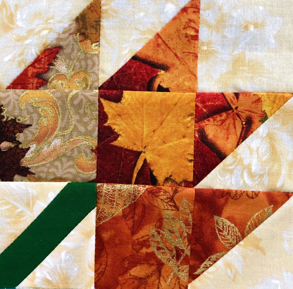 Autumn Leaf Quilting Block Maple Leaf Block Sewing Patterns | Etsy