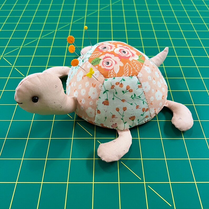 Turtle Patchwork Pincushion Sewing Pattern Stuffed Animal - Etsy