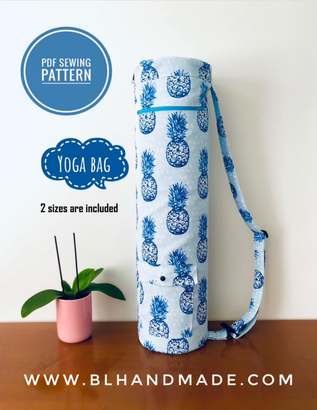 Yoga Mat Bag Sewing Pattern: Beginner-to-intermediate Level (PDF ...