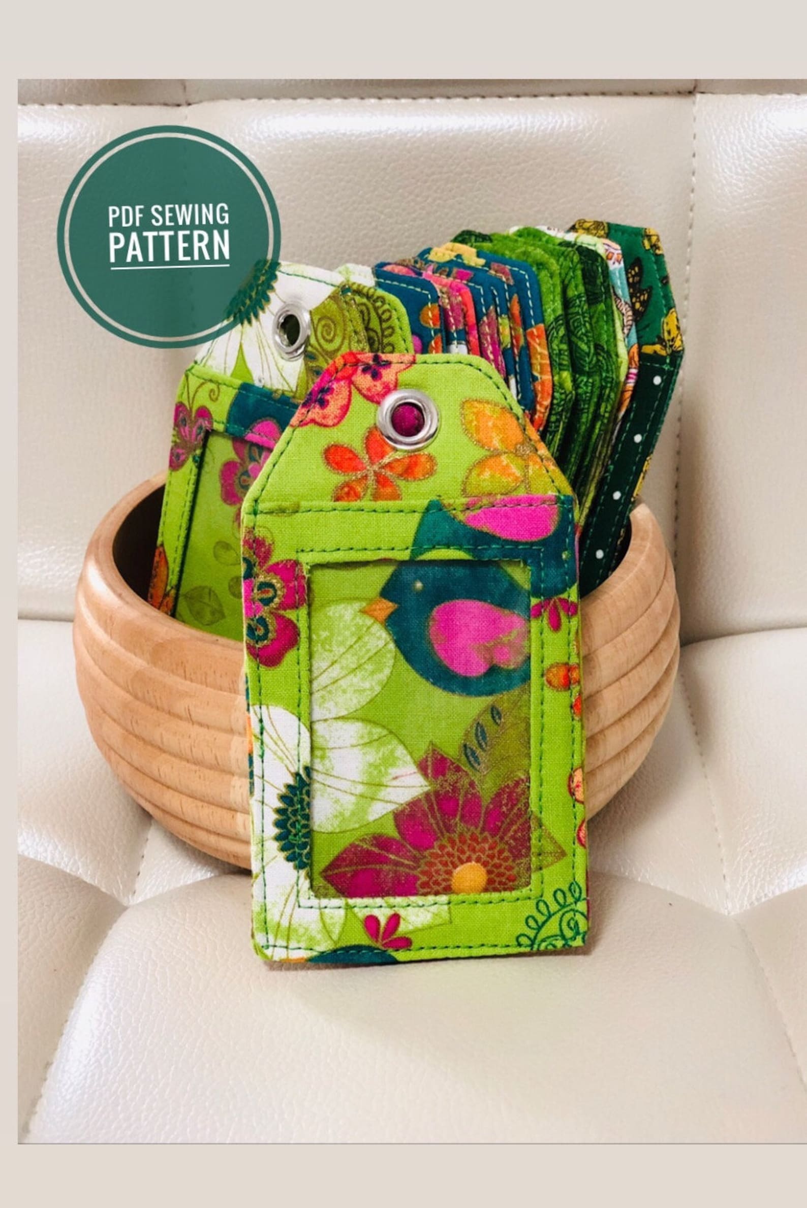 DIY Luggage Name Tag Sewing Pattern (PDF Pattern) - Etsy