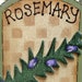 Rosemary Garden Sign Garden Decor Plant Poke Plant Stick Plant Stake ...