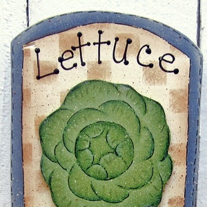 Lettuce Garden Marker Garden Decor Plant Poke Plant Stick Plant Stake ...