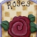 Roses Plant Stick Wood Garden Marker Yard Sign Rose Garden Sign Plant ...