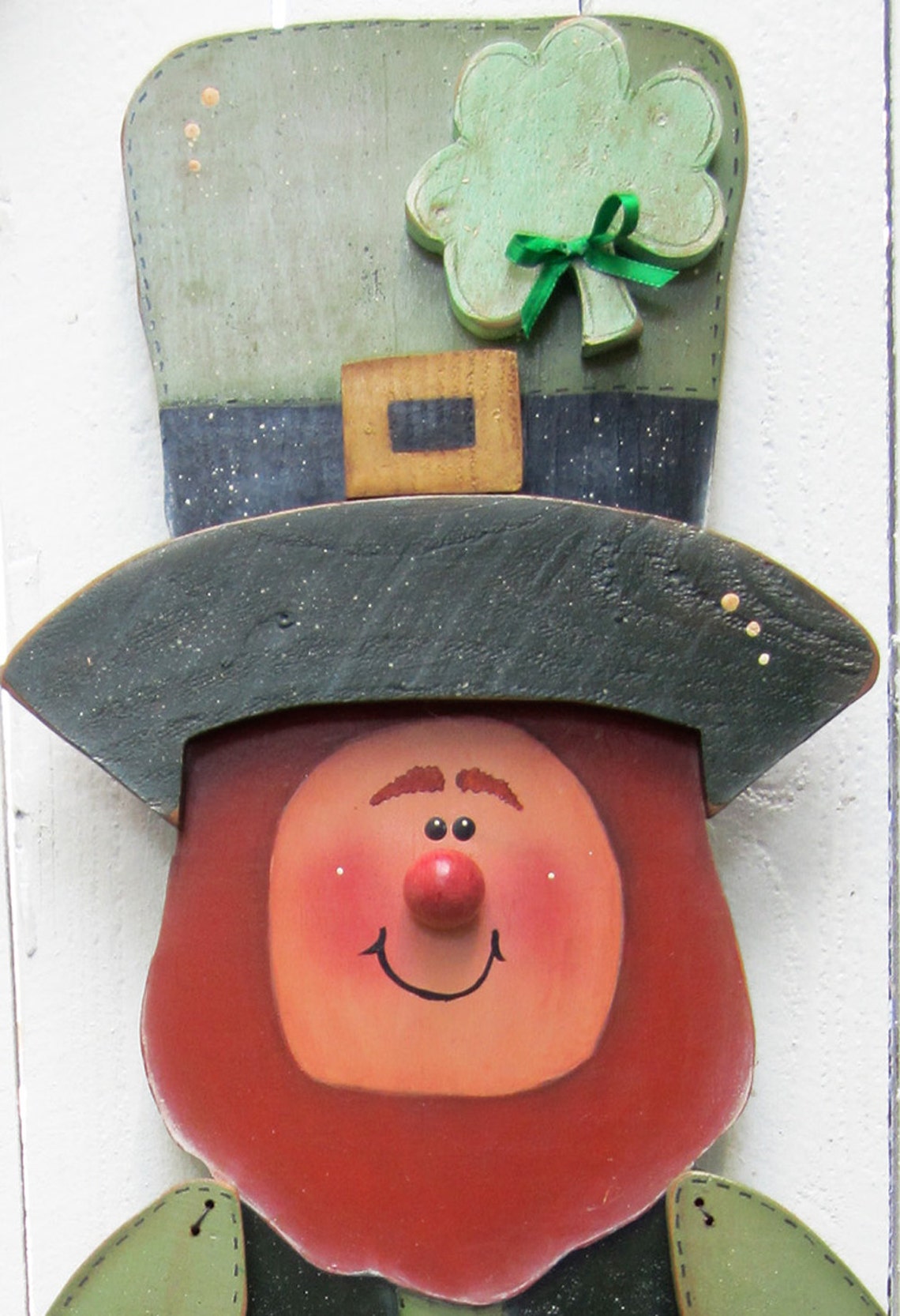 St. Patrick's Day Leprechaun Wood Decor Porch Greeter Large Yard Sign ...