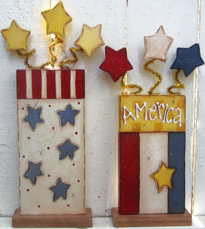 Patriotic Decor 4th of July Decor America Decor Americana Decor Stars ...