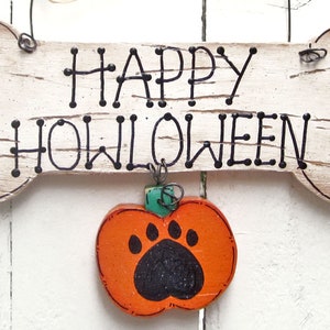 Halloween Dog Door Hanger Halloween Dog Sign Outdoor Dog Yard Sign Dog ...