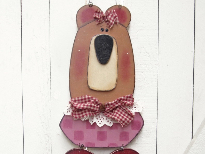 2ft Valentines Day Decor Outdoor Teddy Bear Door Hanger - Etsy