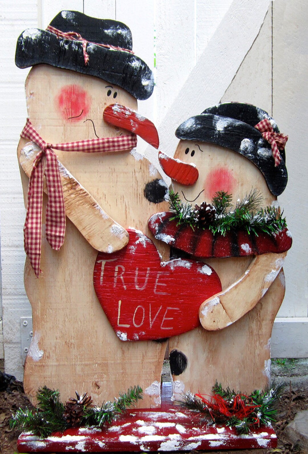 Snowman Sign LARGE Snowman Yard Sign Christmas Yard Sign Winter Yard ...