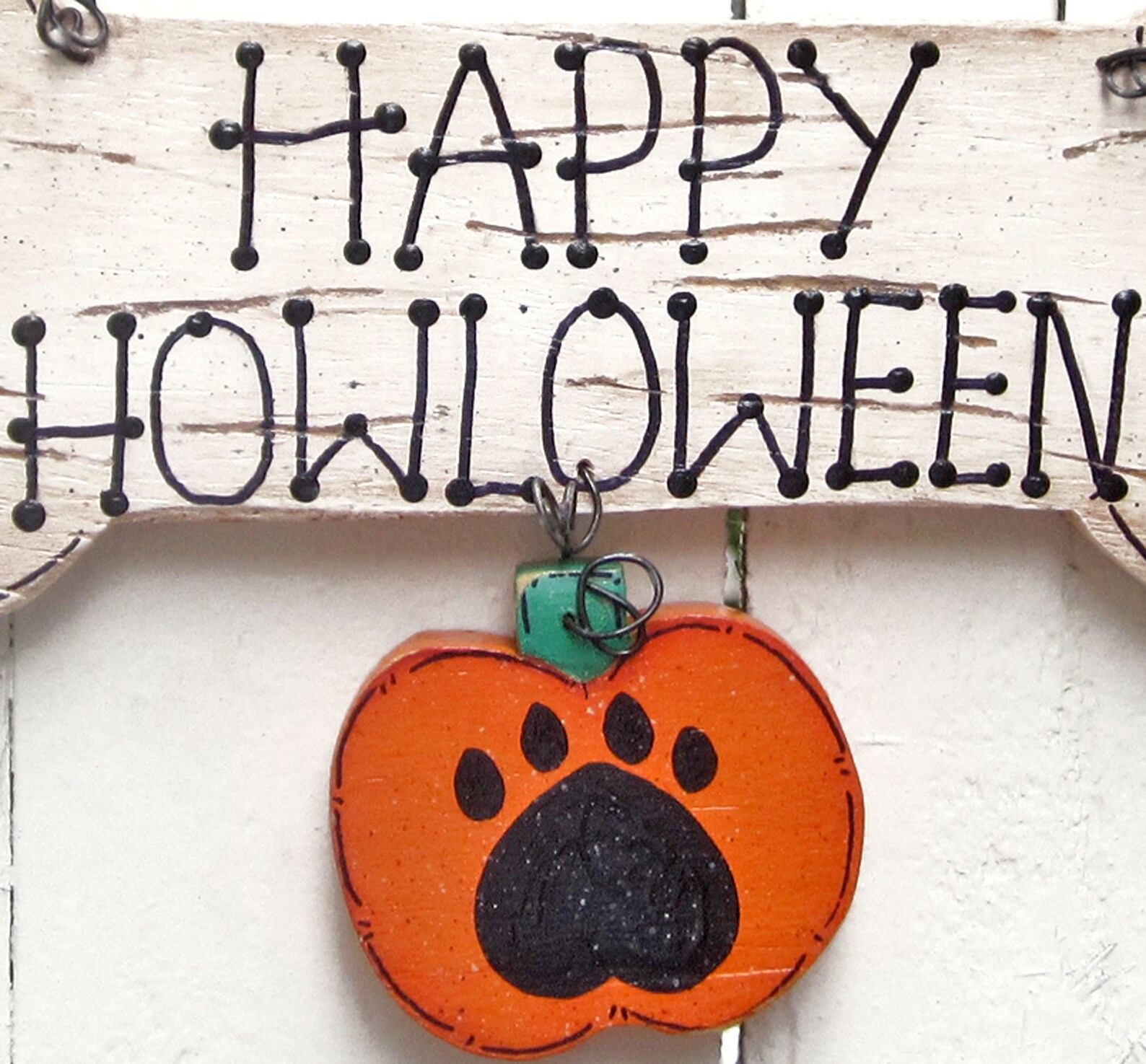 Halloween Dog Door Hanger Halloween Dog Sign Outdoor Dog Yard Sign Dog ...